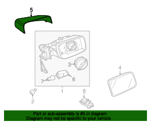 LR019962 - Mirror Cover 2010-2015 Land Rover | AutoNationParts.com