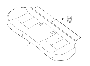 88300-3YU6C - Cushion Assembly 2016-2019 Nissan Sentra | Nissan Parts ...