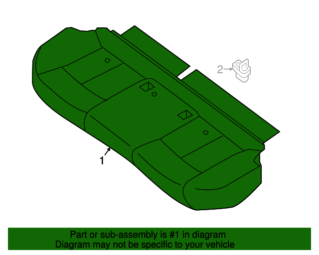 88300-3YU6C - Cushion Assembly 2016-2019 Nissan Sentra | Nissan Parts ...