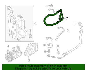 64-53-9-493-987 - A/C Refrigerant Suction Hose 2019-2024 BMW ...