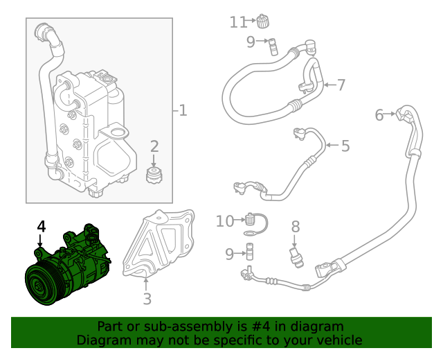 64-52-6-926-545 - A/C Compressor 2019-2024 BMW X7 | AutoNationParts.com