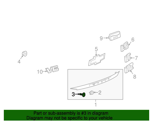 2014-2023 GM M5x.8x14 Multi-Purpose Bolt 11611609 | Auto Parts Express