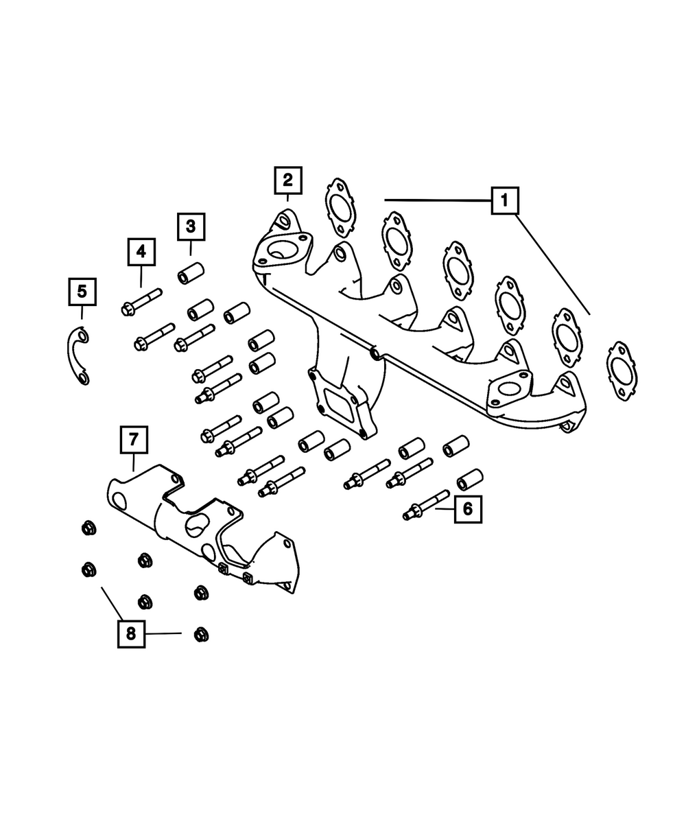 2025 Ram Exhaust Manifold 68724947AA | My Mopar Parts