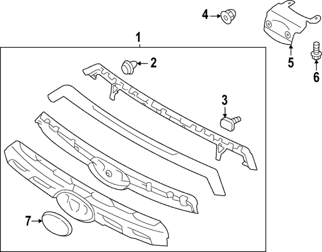 2022-2024 Subaru Forester Upper Grille 91121SJ430 | OEM Parts Online
