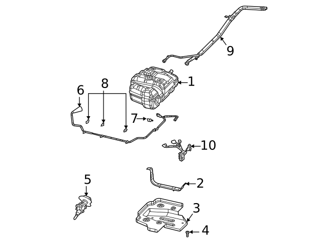 2020-2023 Ram 1500 Diesel Exhaust Fluid (Def) Tank 52029974AE | Mopar ...