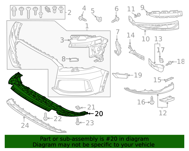 2020-2024 Audi Q7 Radiator Support Splash Shield 4M0-807-611-F ...