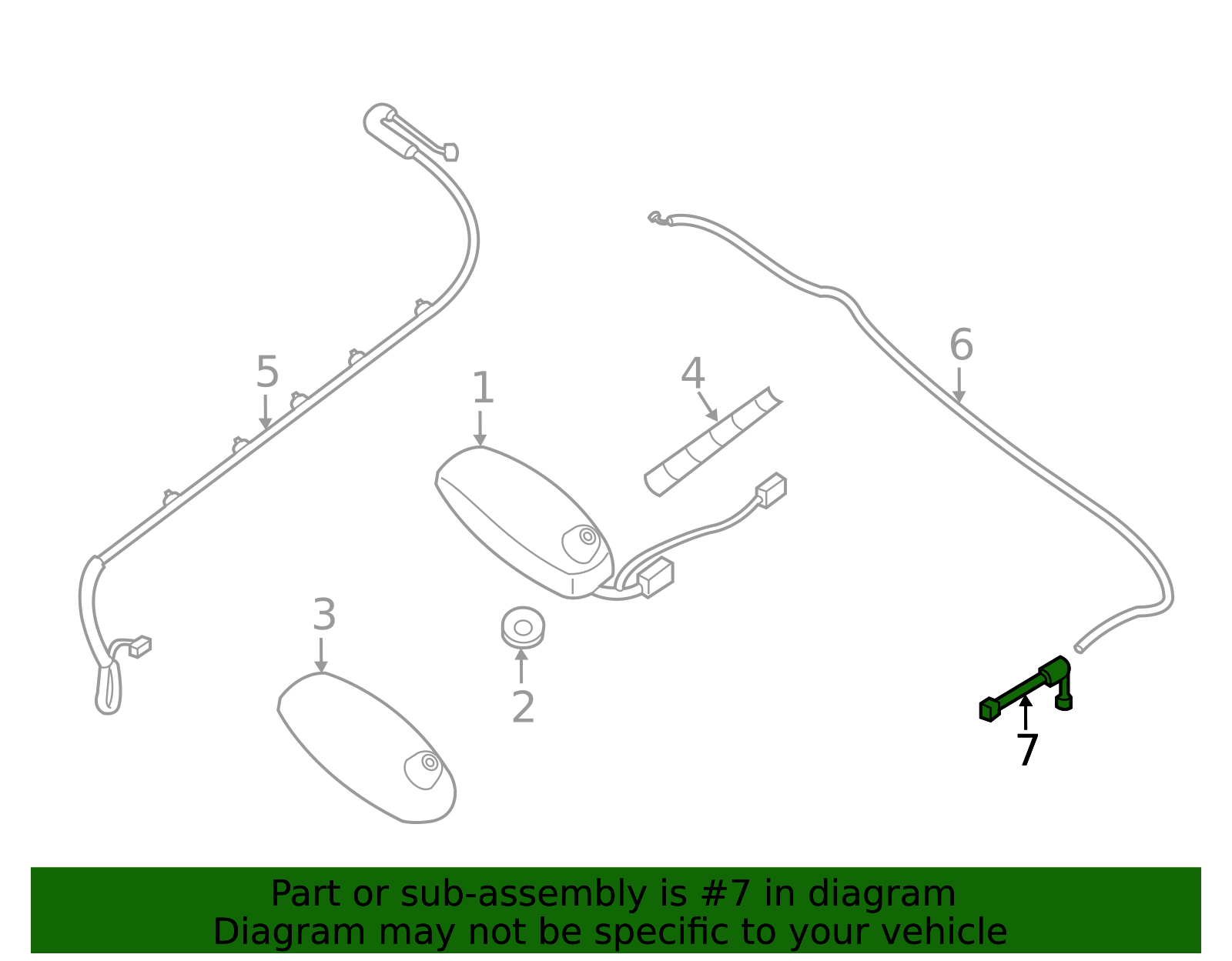 2013-2020 Nissan Pathfinder Antenna Cable 28243-3JA0A | Team Nissan Inc.