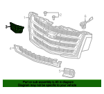 2015-2022 Cadillac Front Grille Crest Logo 23182045 GM | GMPartsDirect.com