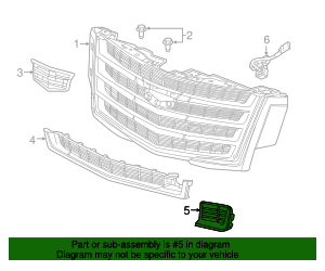 2015-2020 Cadillac Front Driver Side Bumper Fascia Opening Lower Insert ...