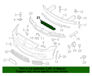 51118057219 - 2012-2019 BMW Absorber (51-11-8-057-219) | BMW of South ...