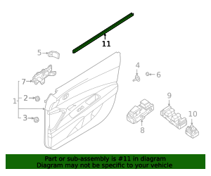 2021-2023 Hyundai Belt Weather-Strip 82230-AB000 | OEM Parts Online