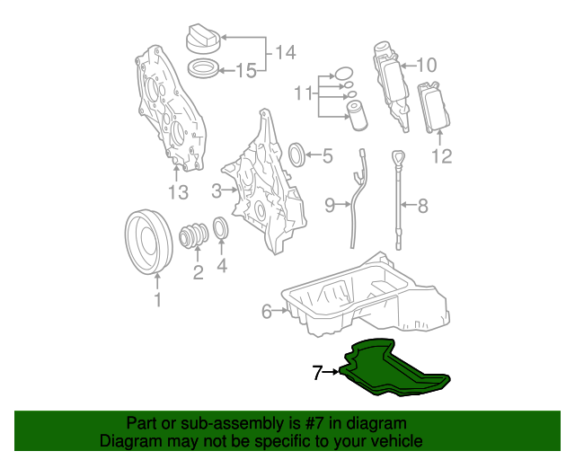 272-010-01-28 - Oil Pan 2005-2012 Mercedes-Benz | Mercedes-Benz USA Parts