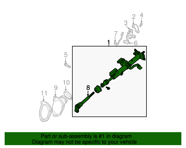 2002-2004 Toyota Camry Steering Column 45250-06410 | Sparks Parts