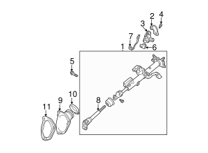 2002-2004 Toyota Camry Steering Column 45250-06410 | Sparks Parts
