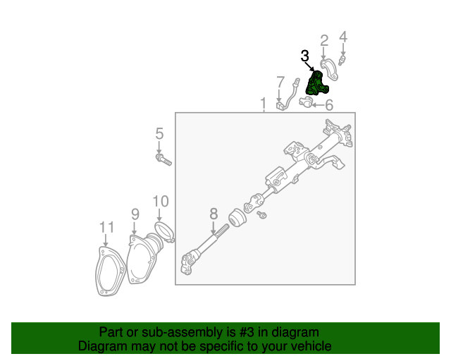 OEM Toyota Column Assembly Bracket For 2002-2006 Toyota Camry - Part ...
