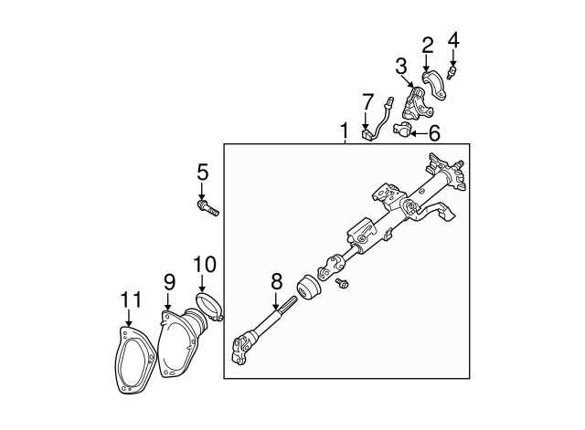 45250-06410 - Steering Column - 2002-2004 Toyota Camry | Nucar Toyota Parts