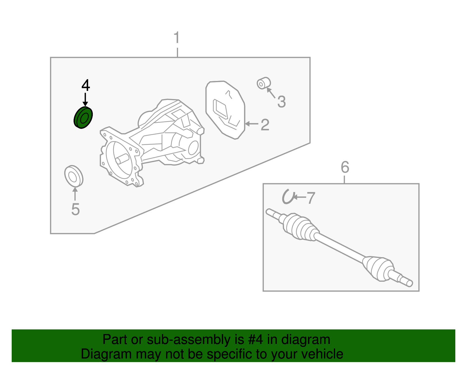 Genuine OEM Ford Part - Seal 5L8Z-4B416-AA | Genuine OEM Ford Parts ...