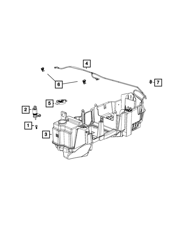 2013-2018 Jeep Windshield Washer Hose 68197416AB | Mopar Estores