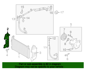 29134-C2000 - Radiator Support Air Deflector 2015-2017 Hyundai Sonata ...
