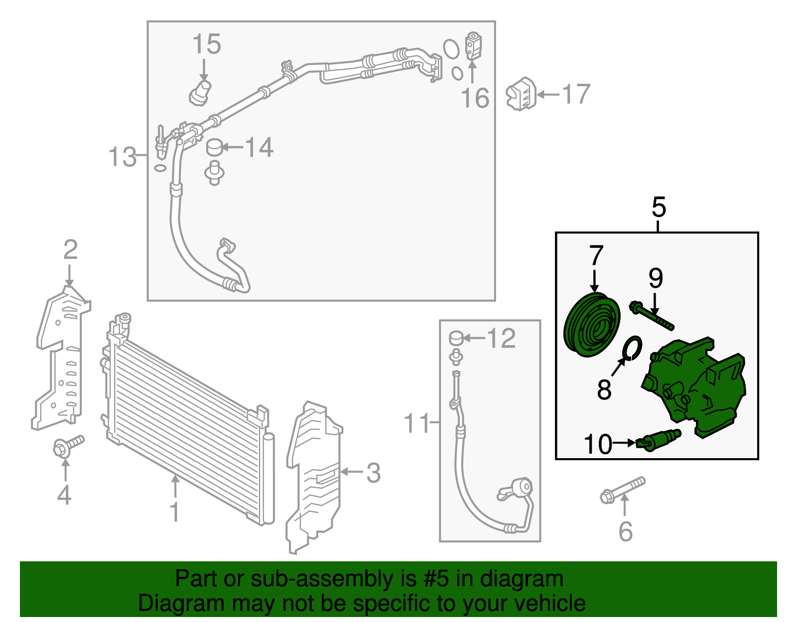 2015-2017 Hyundai Sonata Compressor 97701-C2000 | OEM Parts Online