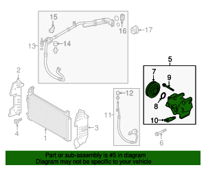 97701-C2500 - Compressor 2018-2019 Hyundai Sonata | Group 1 Auto Parts
