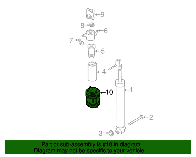 80A-616-001-G - Air Spring 2018-2023 Audi | Audi OEM Parts