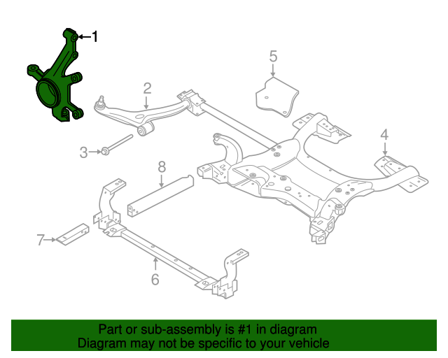 2017-2019 Infiniti QX30 Knuckle 40014-HG00A | OEM Parts Online
