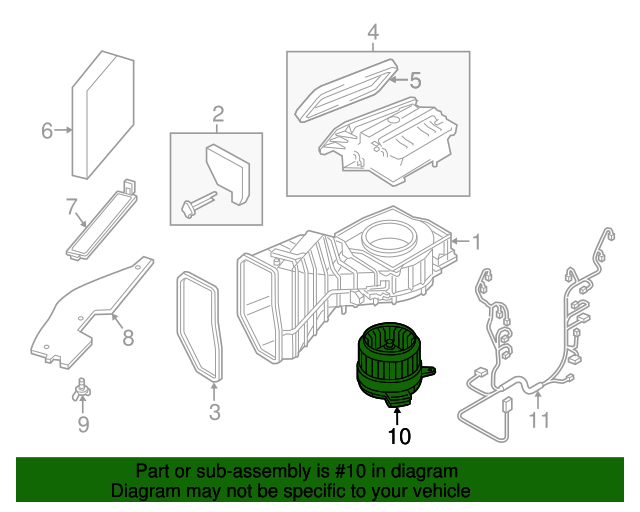 4H1-820-021-C - Blower Motor 2011-2018 Audi | Audi OEM Parts