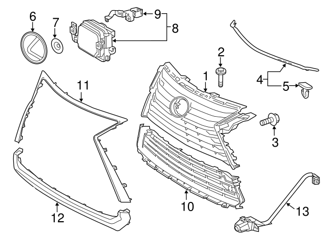 53122-0E060 - Lower Molding 2016-2019 Lexus | Longo Lexus Parts
