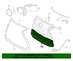 53112-0E140 - Lower Grille For 2016-2019 Lexus | Lexus OE Parts