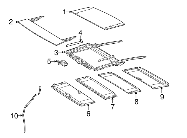63217-33090 - Sunroof Opening Trim 2013-2018 Lexus | AutoNation Parts