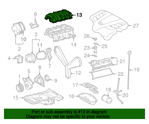 2005-2010 Lexus Intake Manifold 17102-50014 | OEM Parts Online