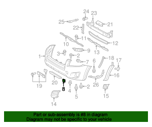 53286-42928 - Tow Bracket Cover - 2009-2011 Toyota RAV4 | OEM Genuine ...