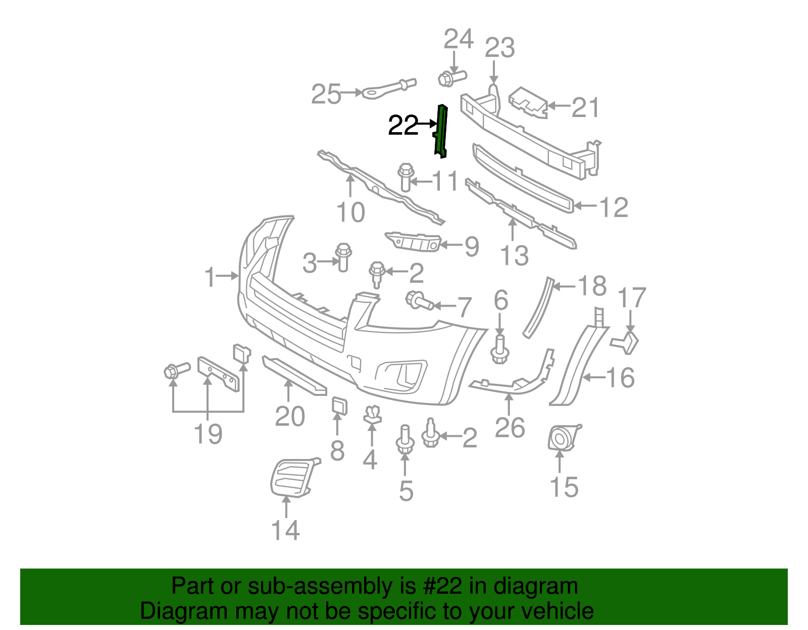 2009-2012 Toyota RAV4 Center Support 52085-42030 | Toyota Parts Center