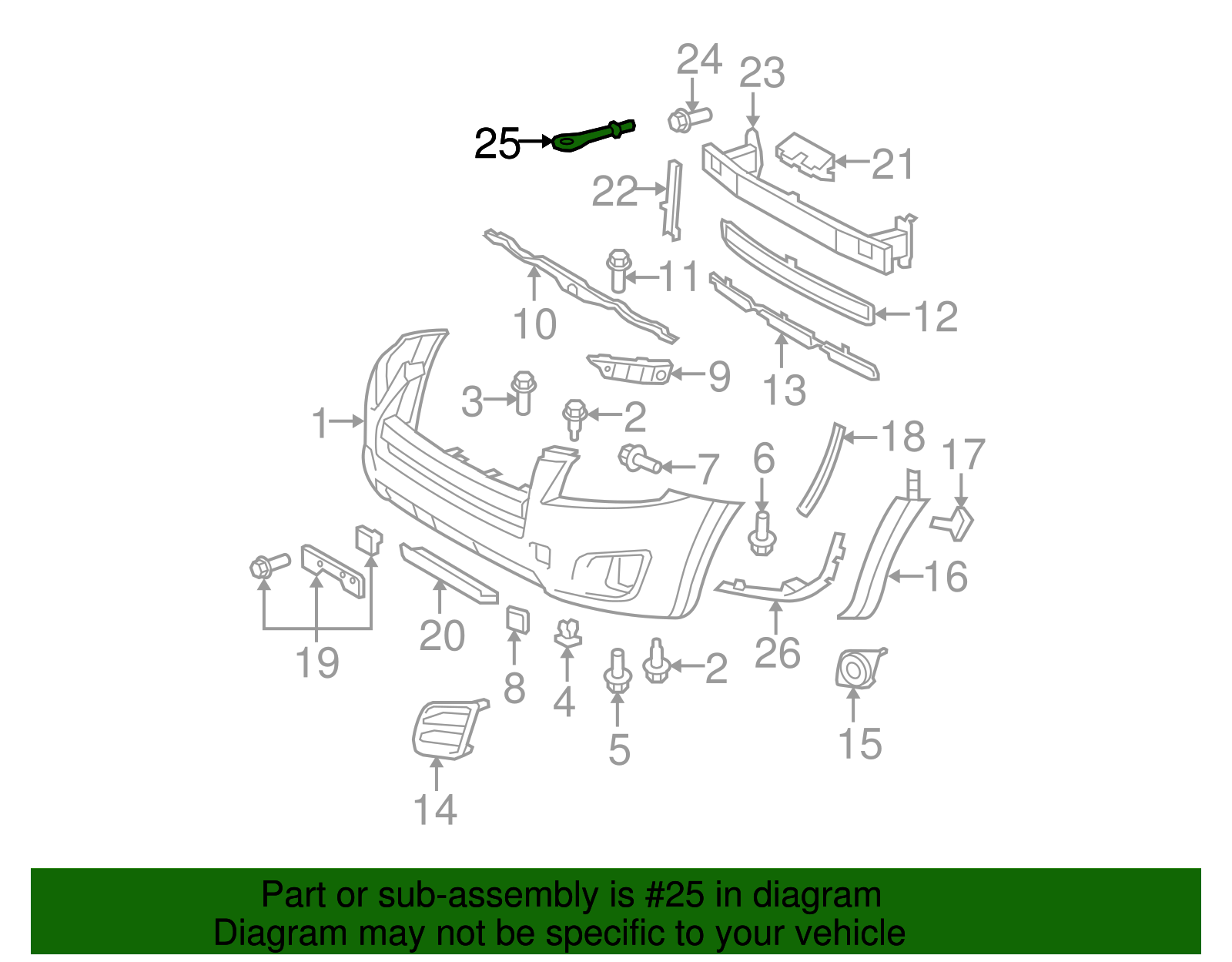2009-2012 Toyota RAV4 Tow Hook 51961-42050 | Toyota Parts Center