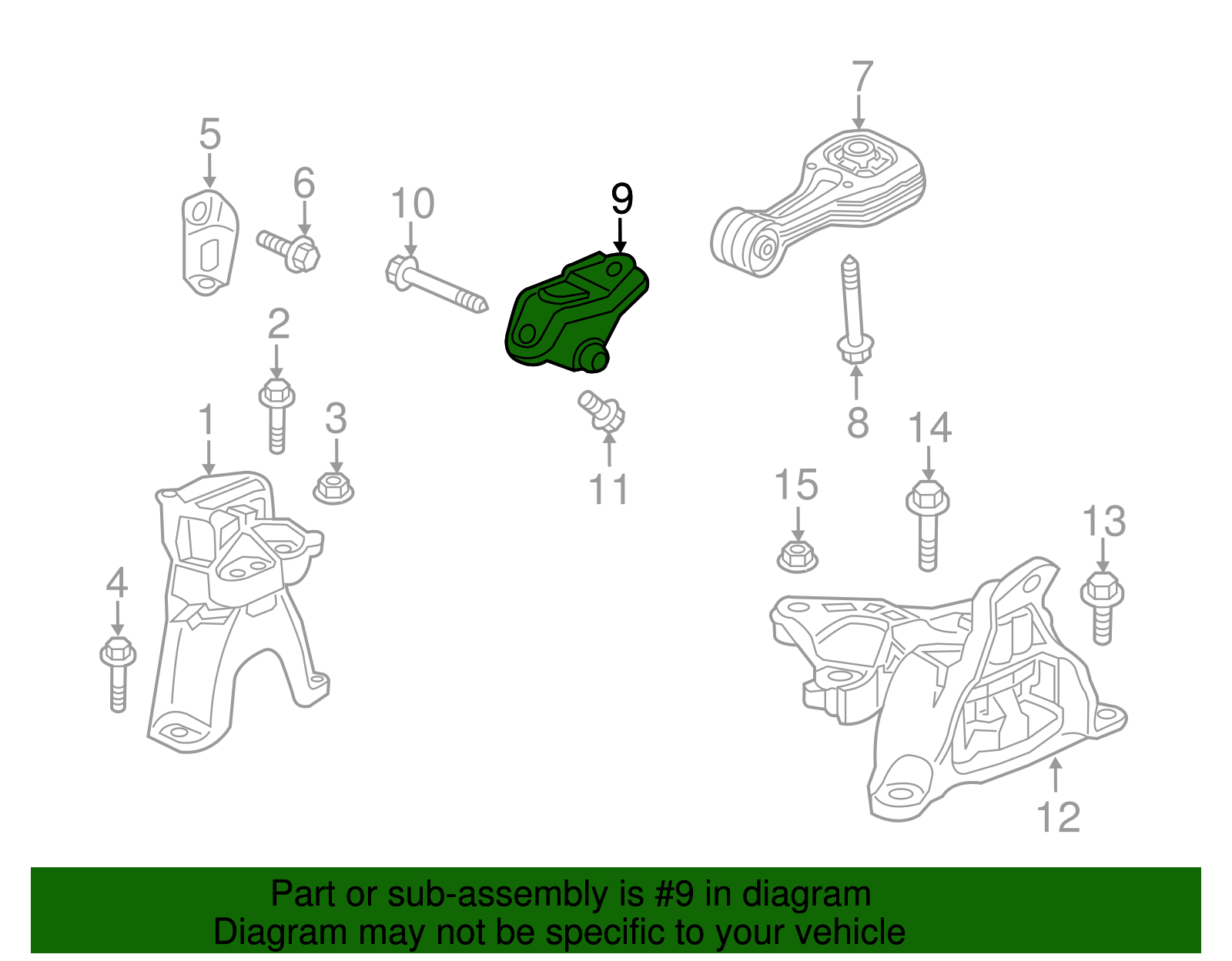 50690-TBC-A01 - 2016-2021 Honda Civic - Bracket Torque Rod (Lower ...