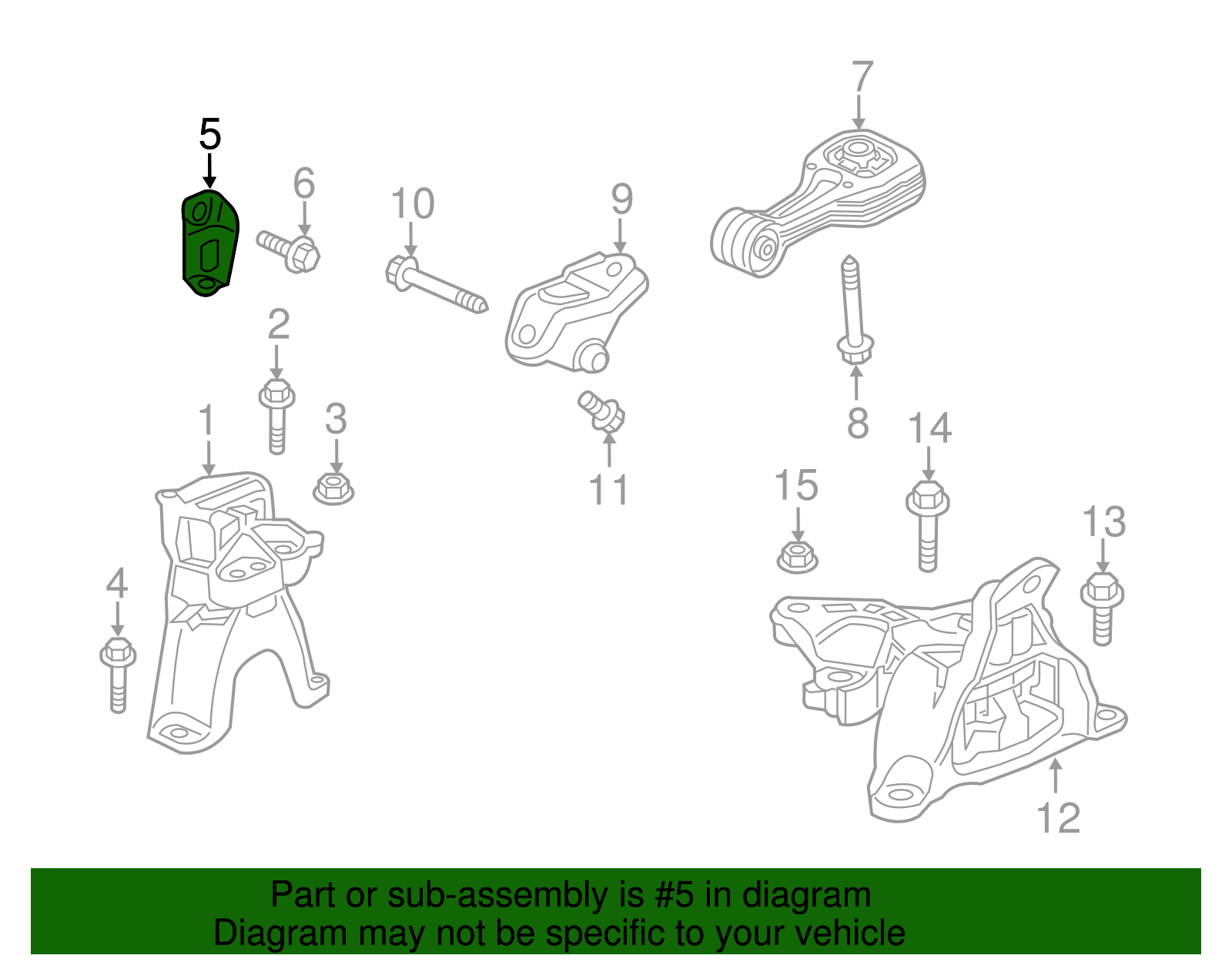 50625-TBA-A00 - 2016-2021 Honda Civic - Stay Side Engine Mounting ...