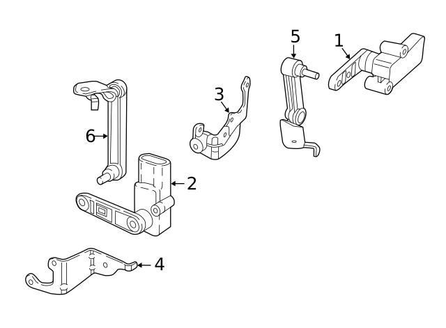 Genuine BMW 37-14-6-881-444 | Level Sensor Mount Bracket | FREE ...