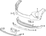 Bumper & Components - Front for 2024 Chevrolet Trax | GM Parts Center