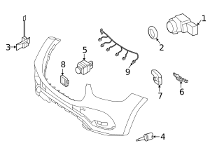 2021-2023 Mercedes-Benz Park Assist Camera Bracket 167-888-21-01 | MB ...