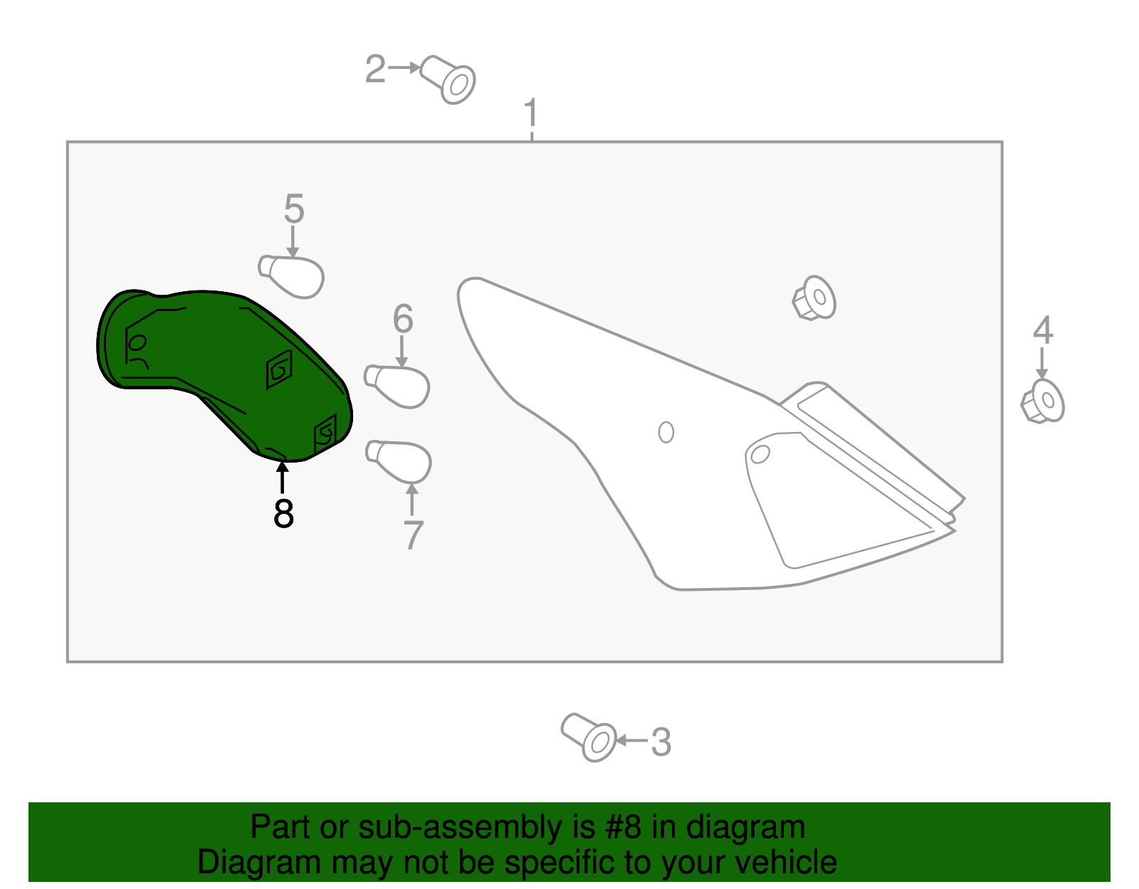 2012-2019 Nissan Versa Socket Plate 26551-3AW0A | Bill Kay Nissan Parts