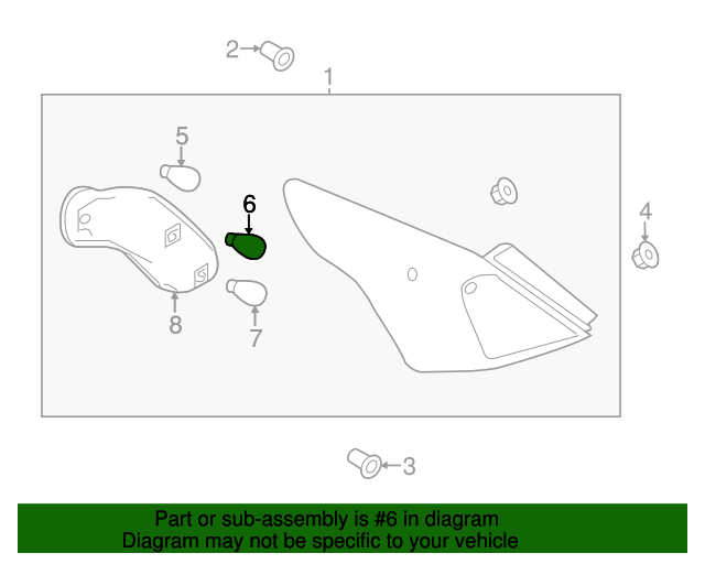 2012-2019 Nissan Versa Signal Lamp Bulb 26271-8993B | TascaParts.com
