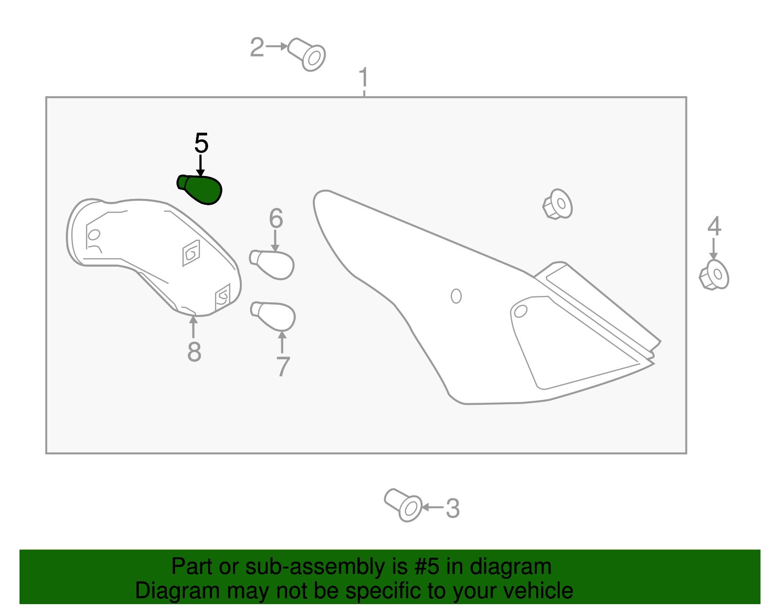26272-8992C - Stop Lamp Bulb 2012-2019 Nissan Versa | Nissan Parts ...