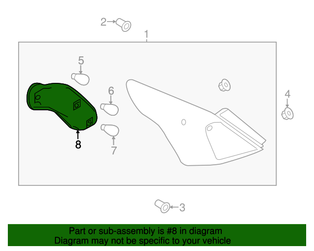 26556-3AW0A - Socket Plate 2012-2019 Nissan Versa | Nissan Parts ...