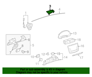 2009-2013 Lexus Upper Panel 55474-53060-E0 | OEM Parts Online