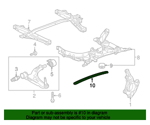 2016-2019 Chevrolet Volt Drivetrain and Front Suspension Frame Brace ...