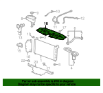 2007-2013 Chevrolet Upper Radiator Air Baffle 22737376 GM ...