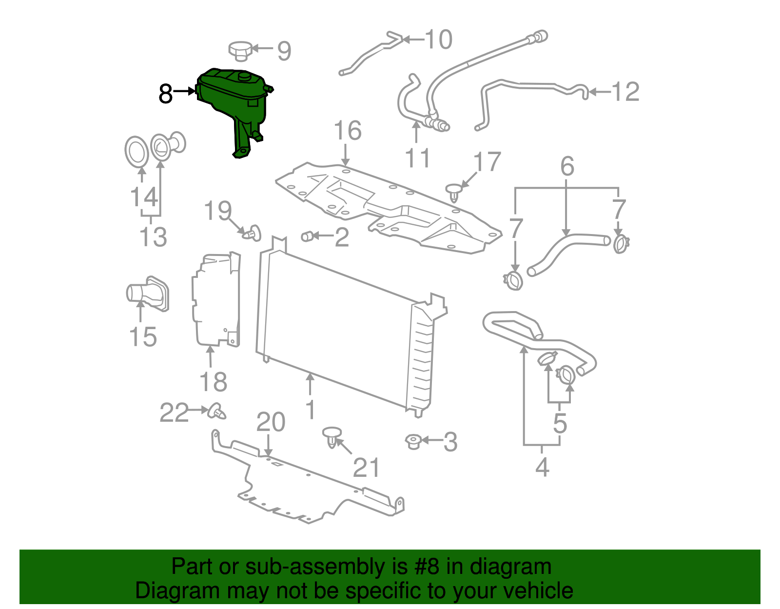 84368363 - Radiator Surge Tank 2007-2019 GM | GMPartsNow