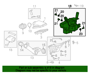2016-2018 Acura RDX Resonator Assembly 17230-5ME-A00 | OEM Parts Online