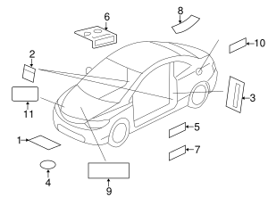 42762-TR3-A00 - Placard Specification (Usa) - 2012-2015 Honda Civic ...